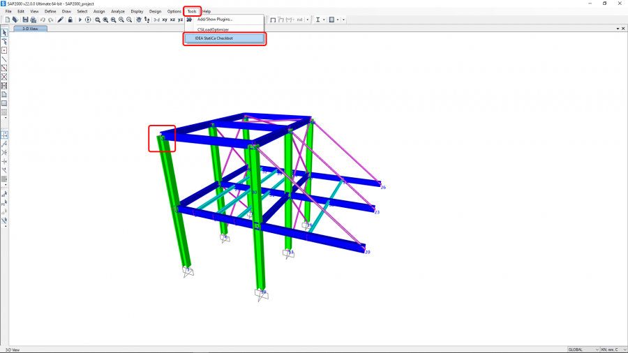 IDEA StatiCa kết hợp Tekla Structures và SAP2000 để thiết kế liên kết thép